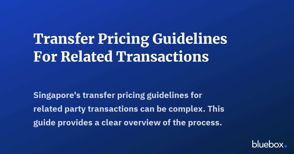 Transfer Pricing Guidelines For Related Transactions – Bluebox